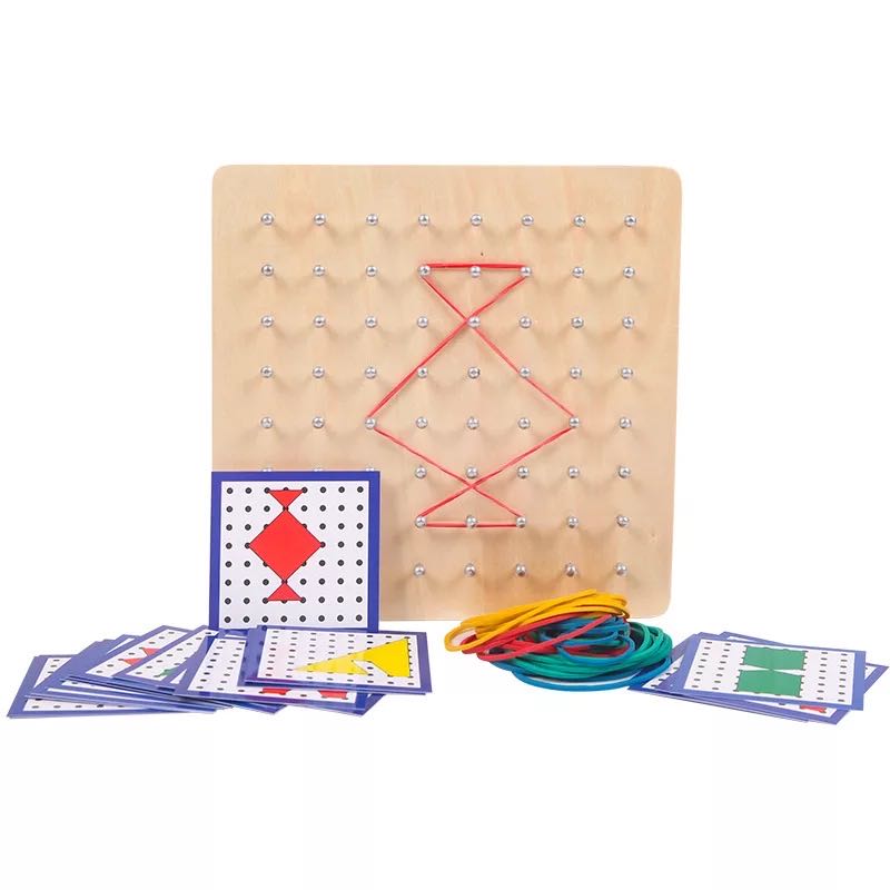 Wooden Geoboard with Rubber Bands - Fine Motor Toys – Specialty Toys ...