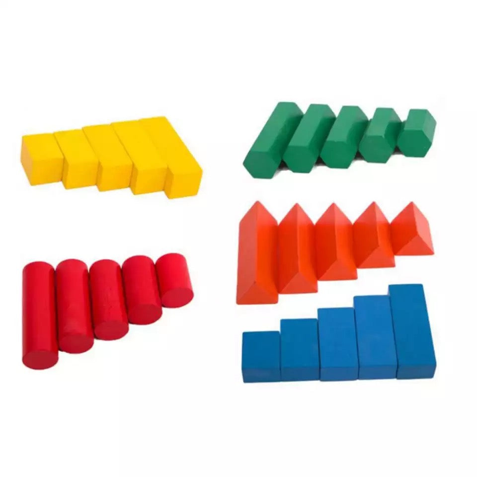Montessori Wooden Geometric Sorting Game - Mathematical Play Toys ...