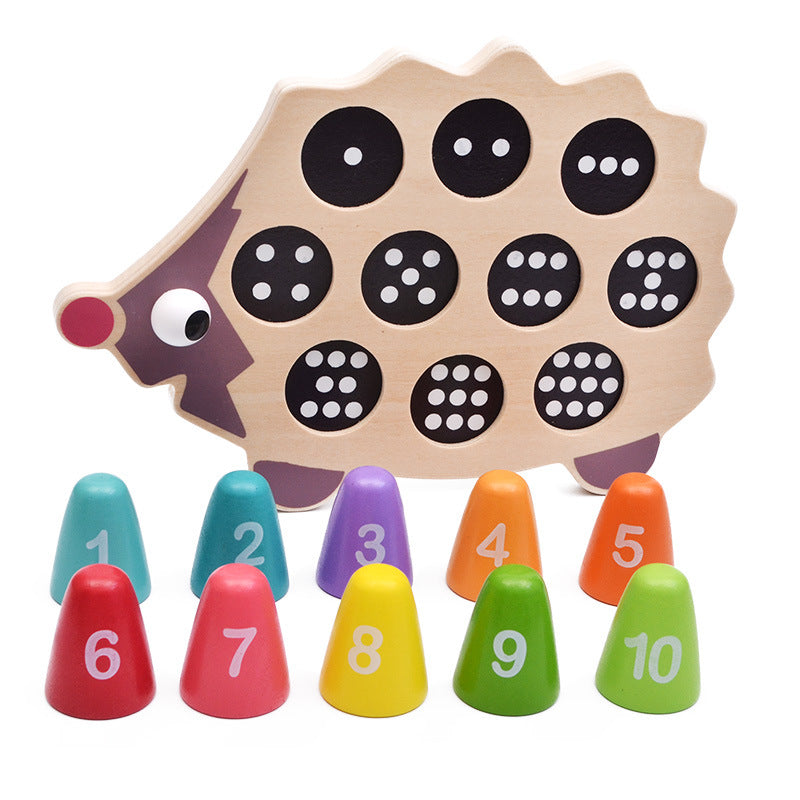 Wooden Hedgehog Number Learning - Mathematics toys – Specialty Toys ...