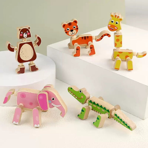 Wooden Building Animals and Dinosaurs-Set 2 – Specialty Toys Australia