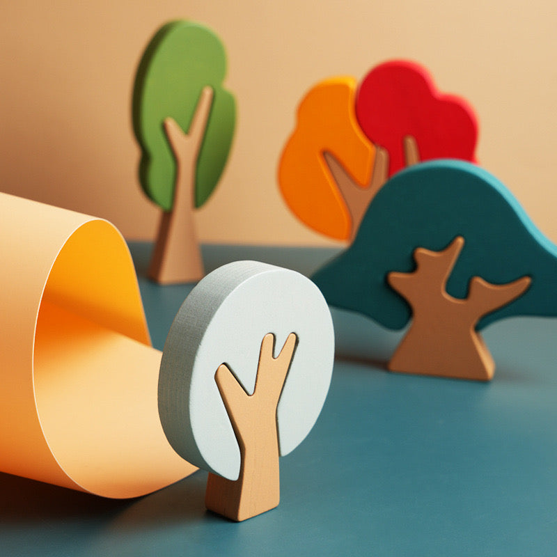 Wooden Tree Set - Opened -Ended Play – Specialty Toys Australia