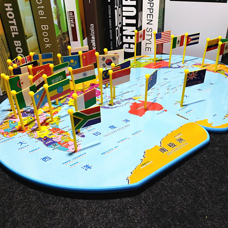 Map of the World National Flag - The best Montessori toys – Specialty ...