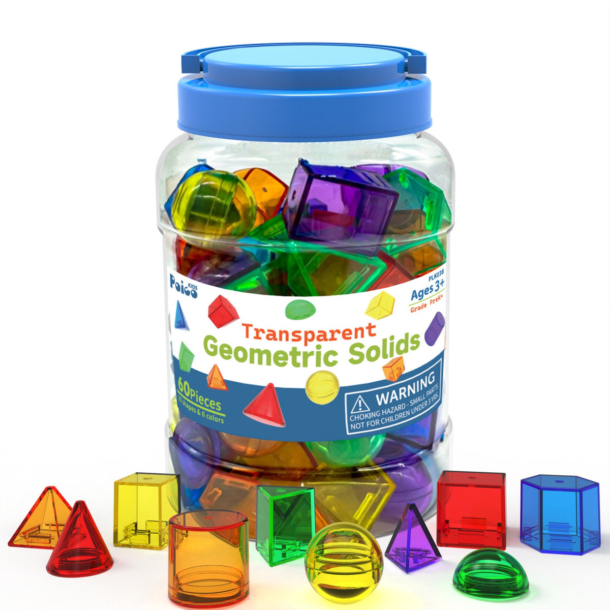 60 Pieces 3D Geometric Solids - Mathematical Toys – Specialty Toys ...