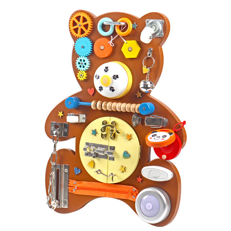 Busy board— Brown Bear - Best Sensory Toys – Specialty Toys Australia