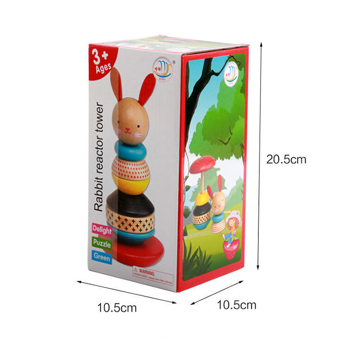 RABBIT WOODEN STACKING TOY- Fine motor skills toys – Specialty Toys ...