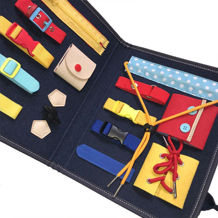 Cloth Busy Board Fine Motor Life skill Montessori – Specialty Toys ...