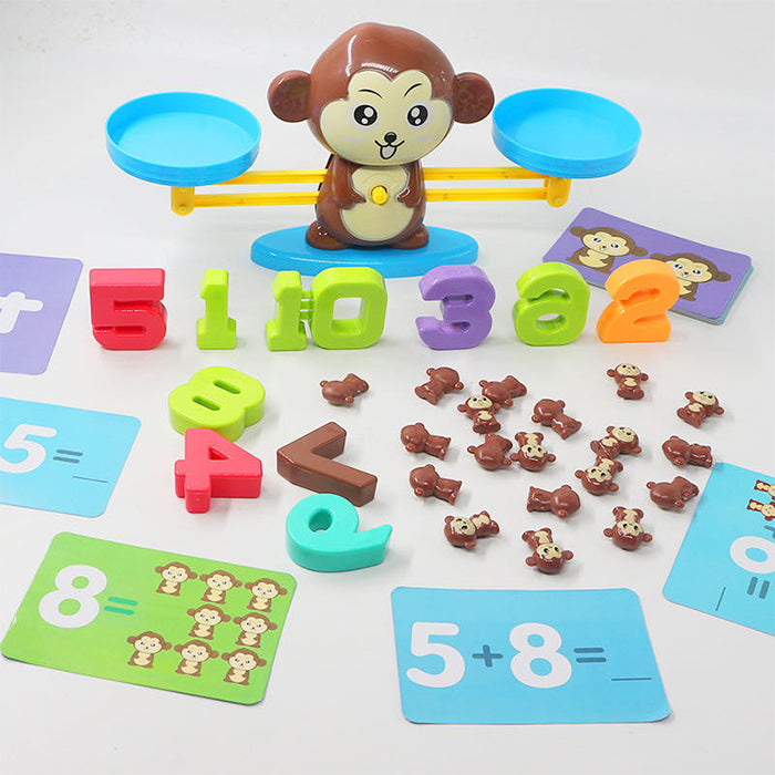 Monkey Math Money Balance Game Kids STEM Mathematics Montessori ...
