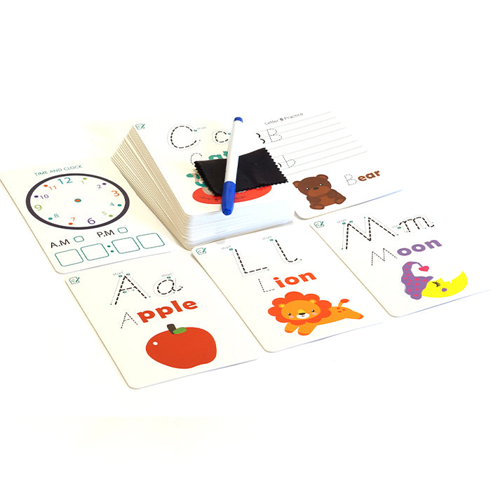 Write and Wipe Activity Cards Letters/Numbers-Fine motor skills toys ...