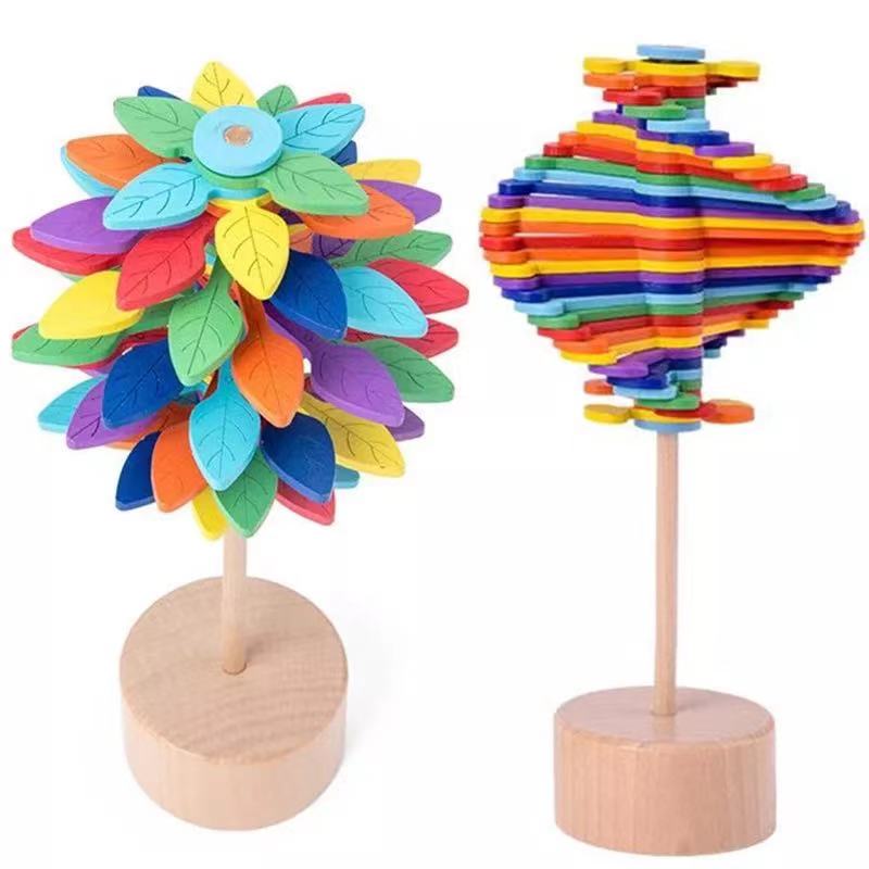 Wooden Tree Spinner- Sensory toys – Specialty Toys Australia