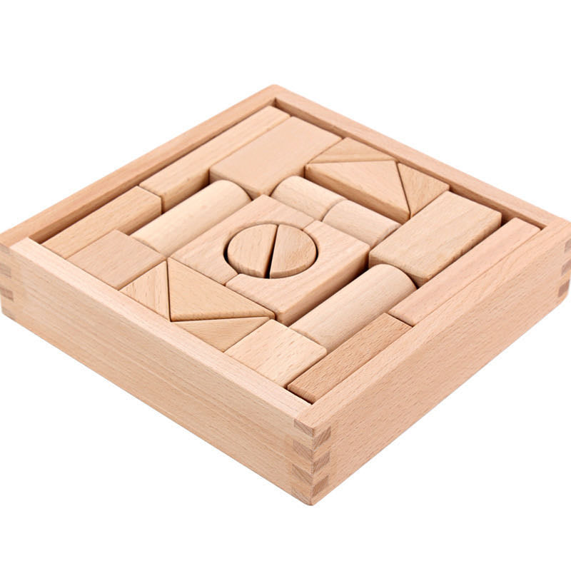 Log Blocks with Wooden Box Wooden Blocks – Specialty Toys Australia