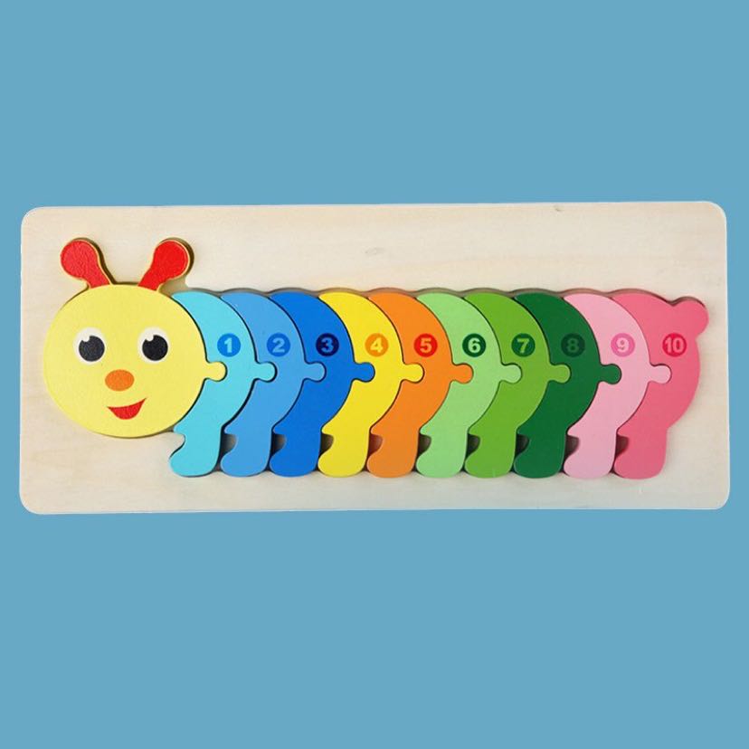 Wooden Number Animals Puzzle - Mathematics toys – Specialty Toys Australia