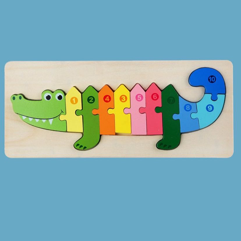 Wooden Number Animals Puzzle - Mathematics toys – Specialty Toys Australia