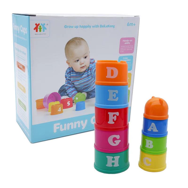 Educational Plastic Stacking Cups Plastic Stacking Rainbow Stack Up ...