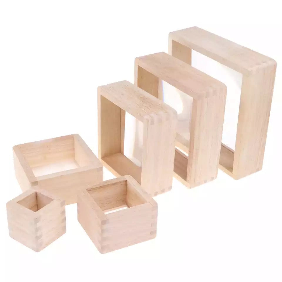 Kidpik Wooden Magnifying Blocks - Sensory toys – Specialty Toys Australia