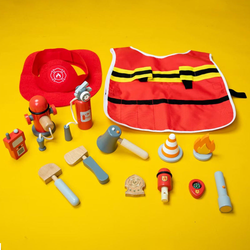 Wooden Fire Fight Play Set - Open Ended Play Toys – Specialty Toys ...