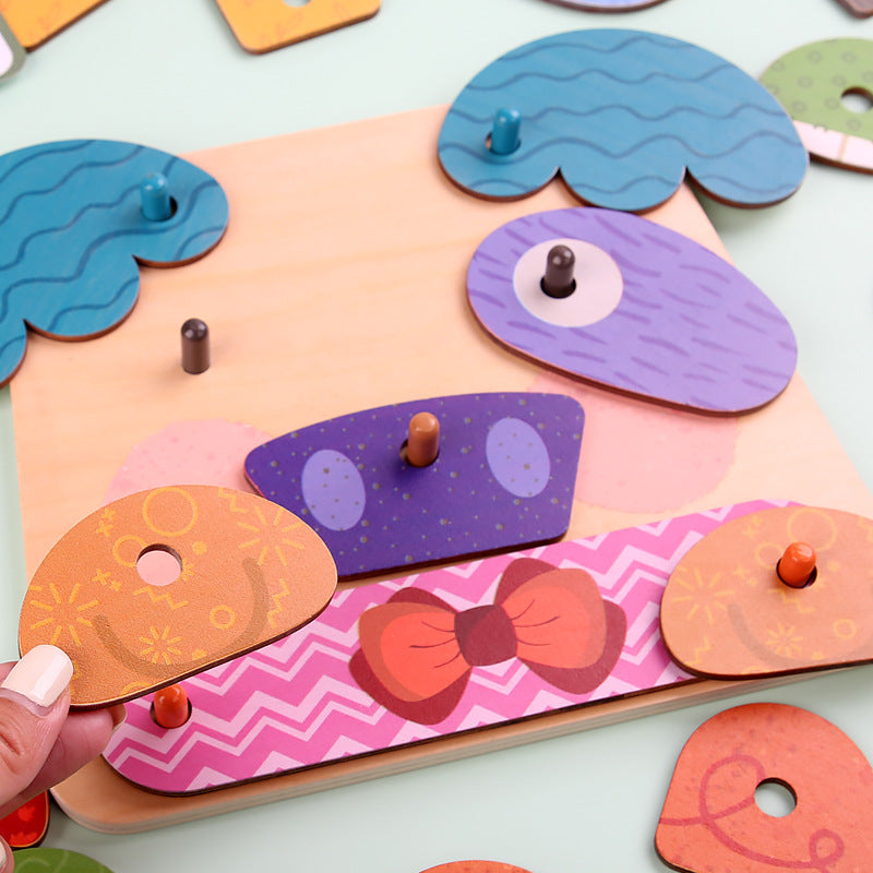 Wooden Face-changing Puzzle - Best Sensory Toys – Specialty Toys Australia