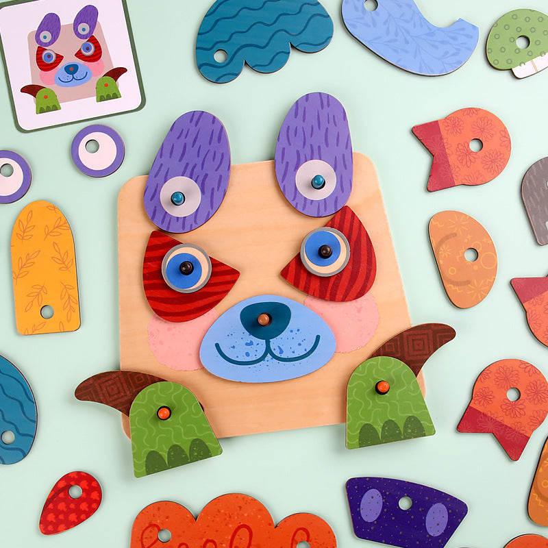 Wooden Face-changing Puzzle - Best Sensory Toys – Specialty Toys Australia