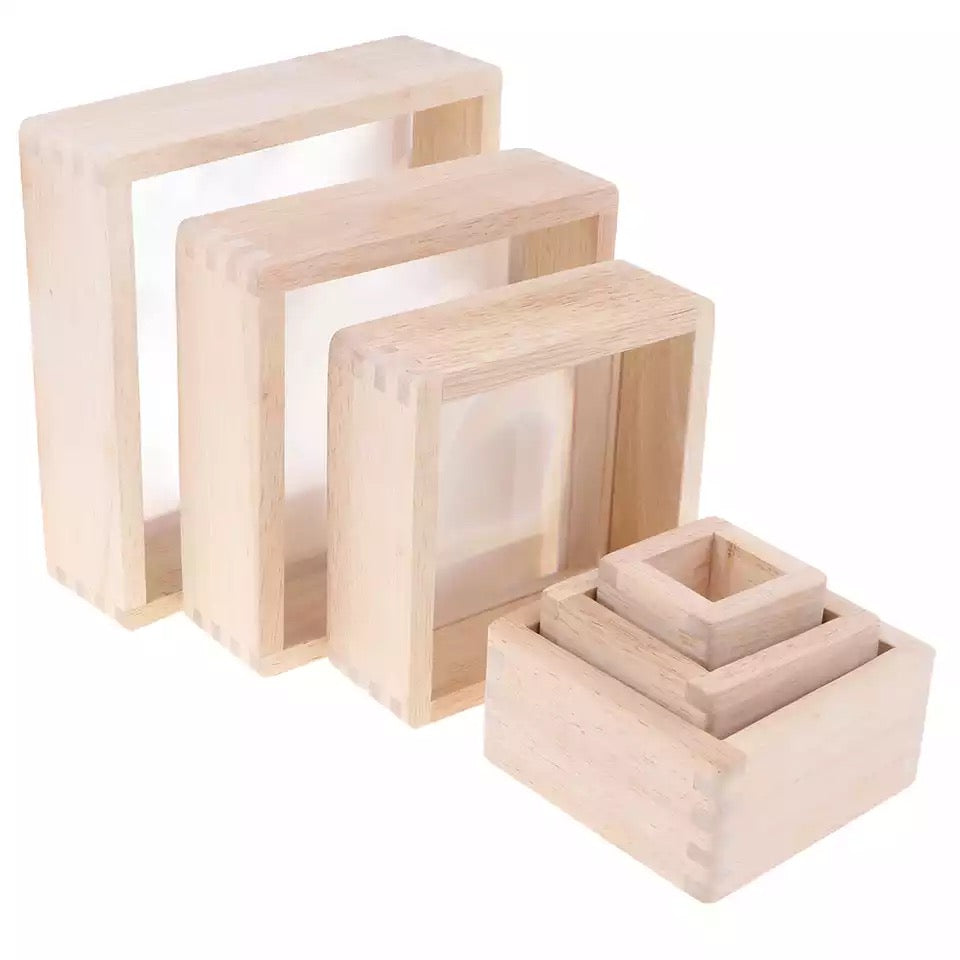 Kidpik Wooden Magnifying Blocks - Sensory toys – Specialty Toys Australia