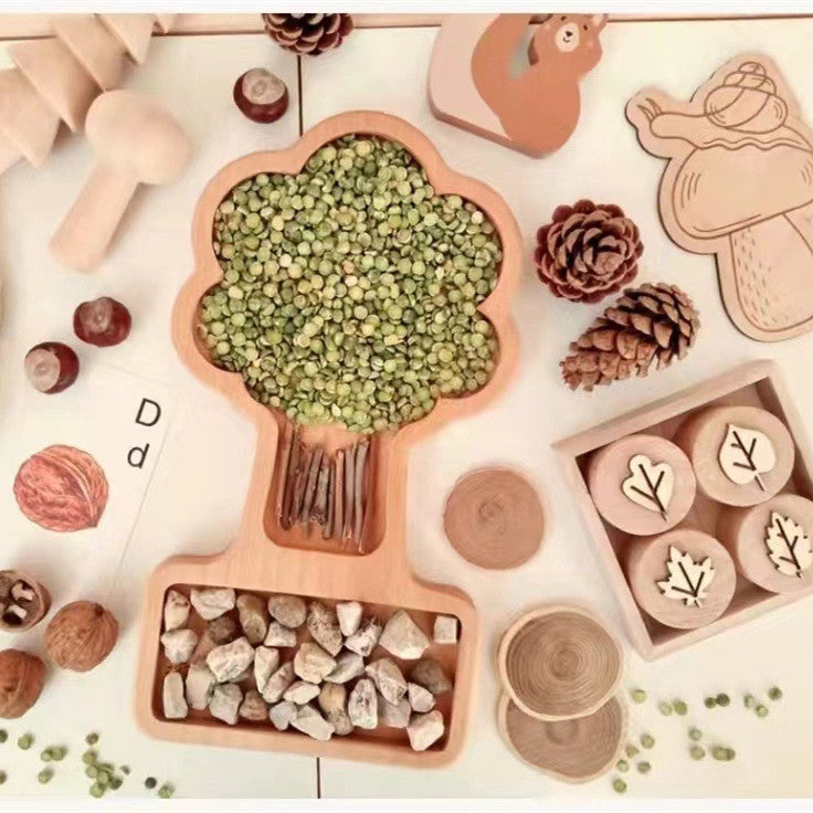 Wooden Tree Sensory Play Tray-Open Ended Play – Specialty Toys Australia