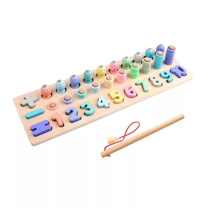 Wooden Number Counting Board- Number and Fishing-Mathematics Education ...
