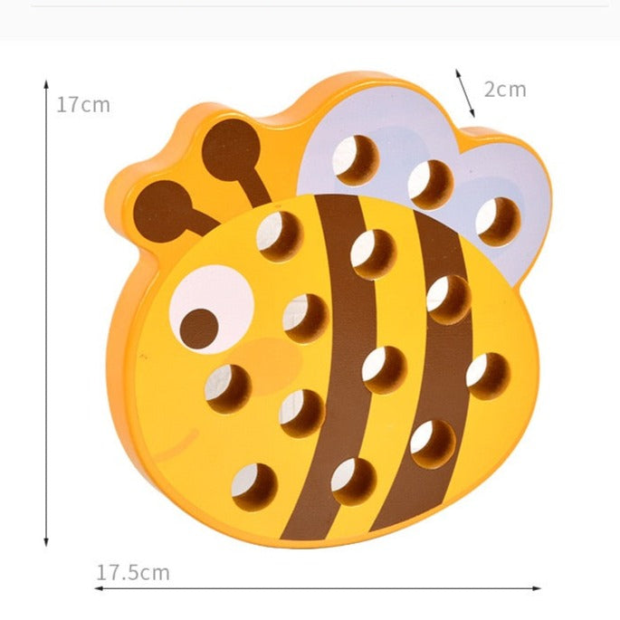 Wooden Animal Threading Rope Game - Fine Motor Skills Toys – Specialty ...