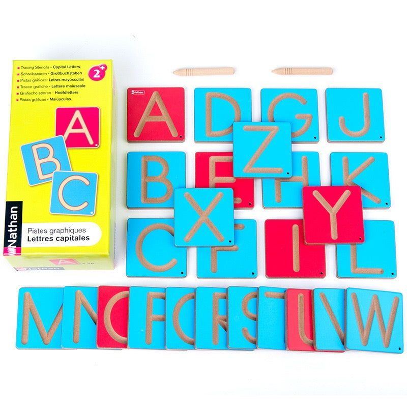 Wooden Colourful Tracing Boards - Best Alphabet and Number Learning To ...