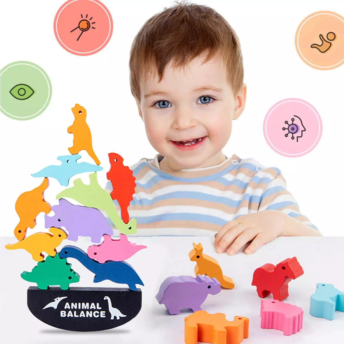 Wooden Dinosaur Balance- Fine motor skills toys – Specialty Toys Australia
