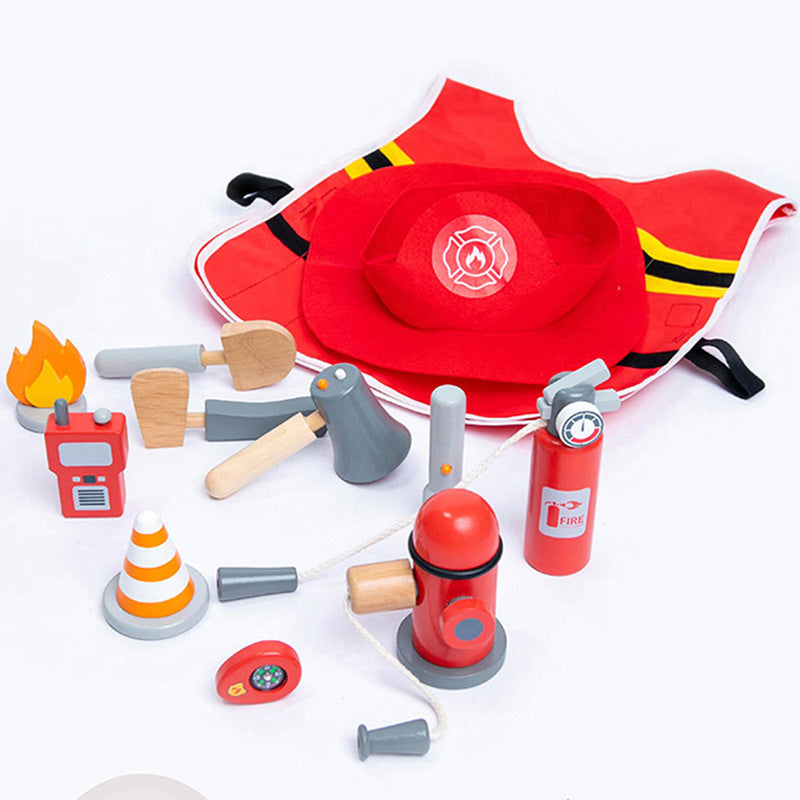 Wooden Fire Fight Play Set - Open Ended Play Toys – Specialty Toys ...